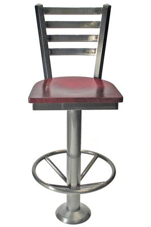 Trapezoid Ladderback Upholstered or Wood Seat Counter Stool – Petersen ...